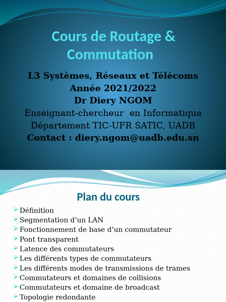 Commutation LAN : Concepts et Fonctionnement | PDF | Commutateur réseau ...