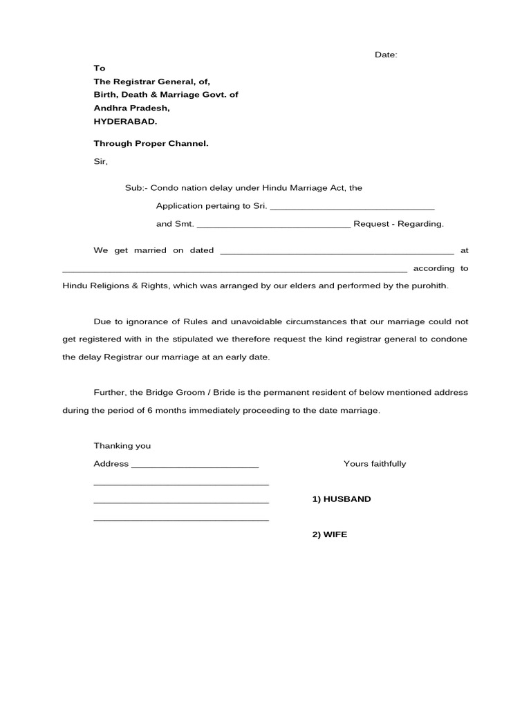 Condonation Delay. | PDF