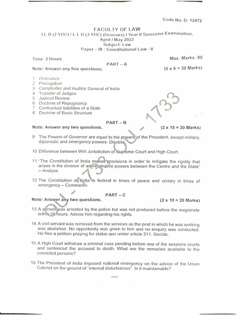 Constitutional Law II | PDF