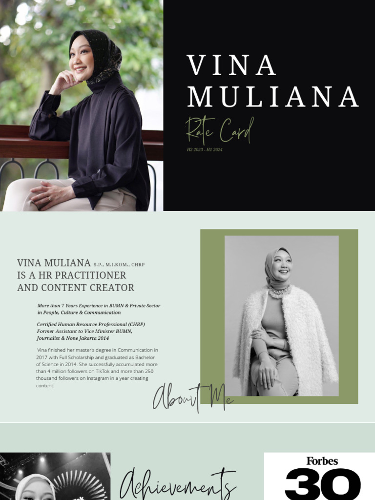 Vina Muliana: Content Creator Rate Card | PDF | World Wide Web ...