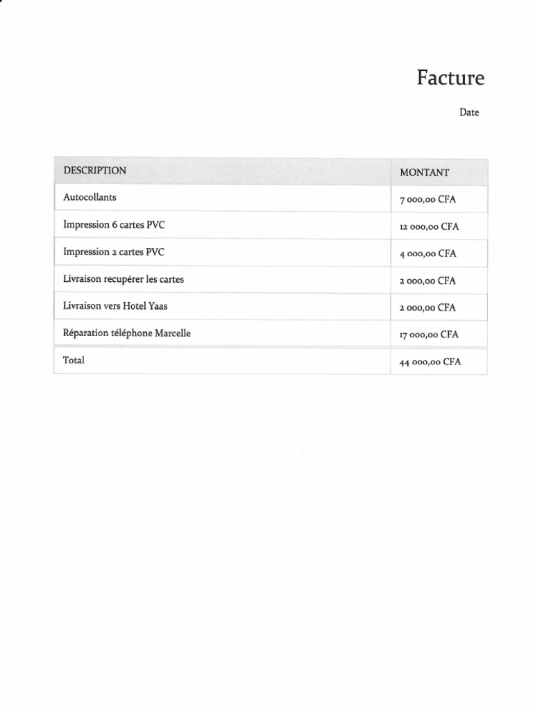 Facture | PDF
