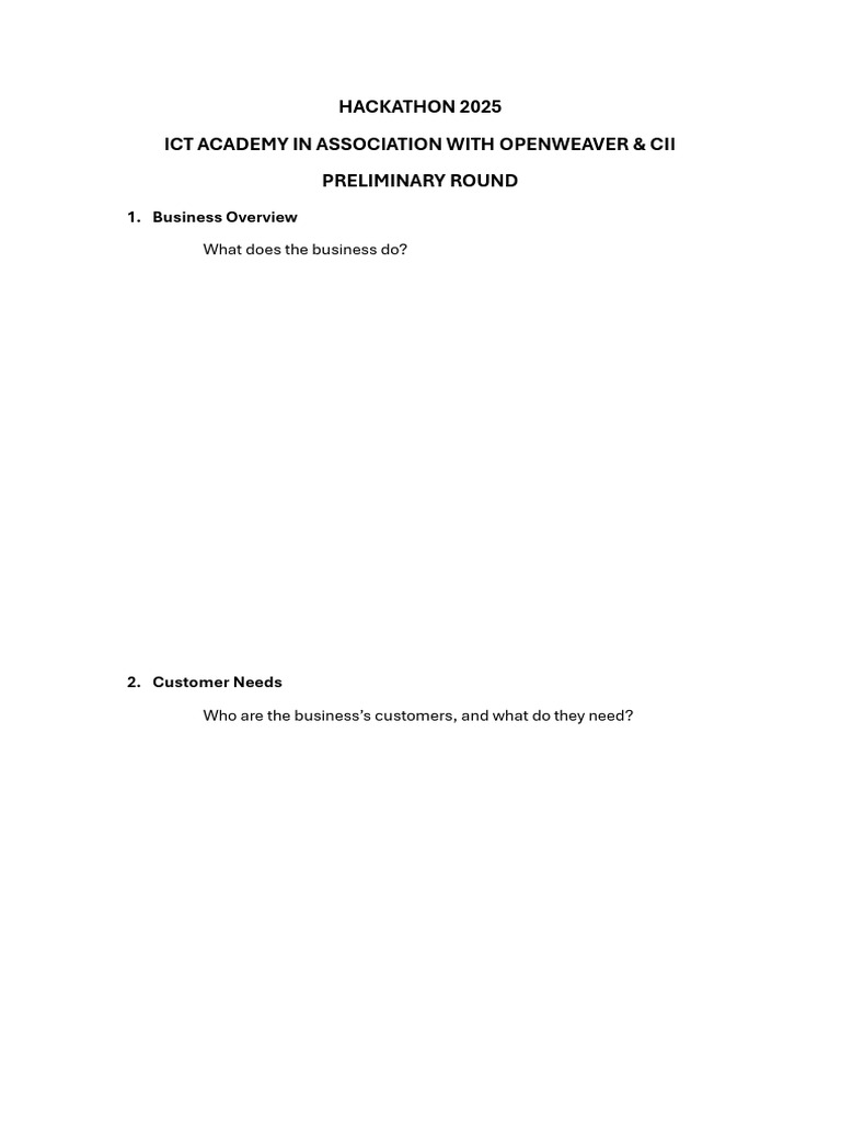 Concept Note - Abstract Questionnaire | PDF