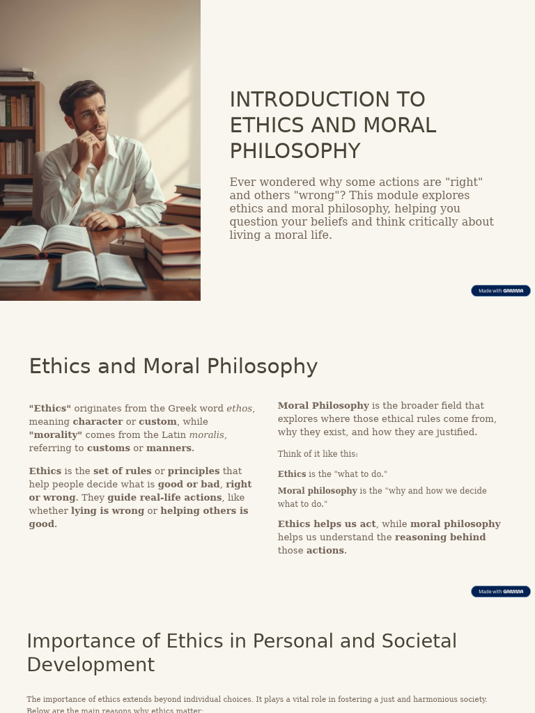 Introduction To Ethics and Moral Philosophy | PDF | Justice | Crime ...