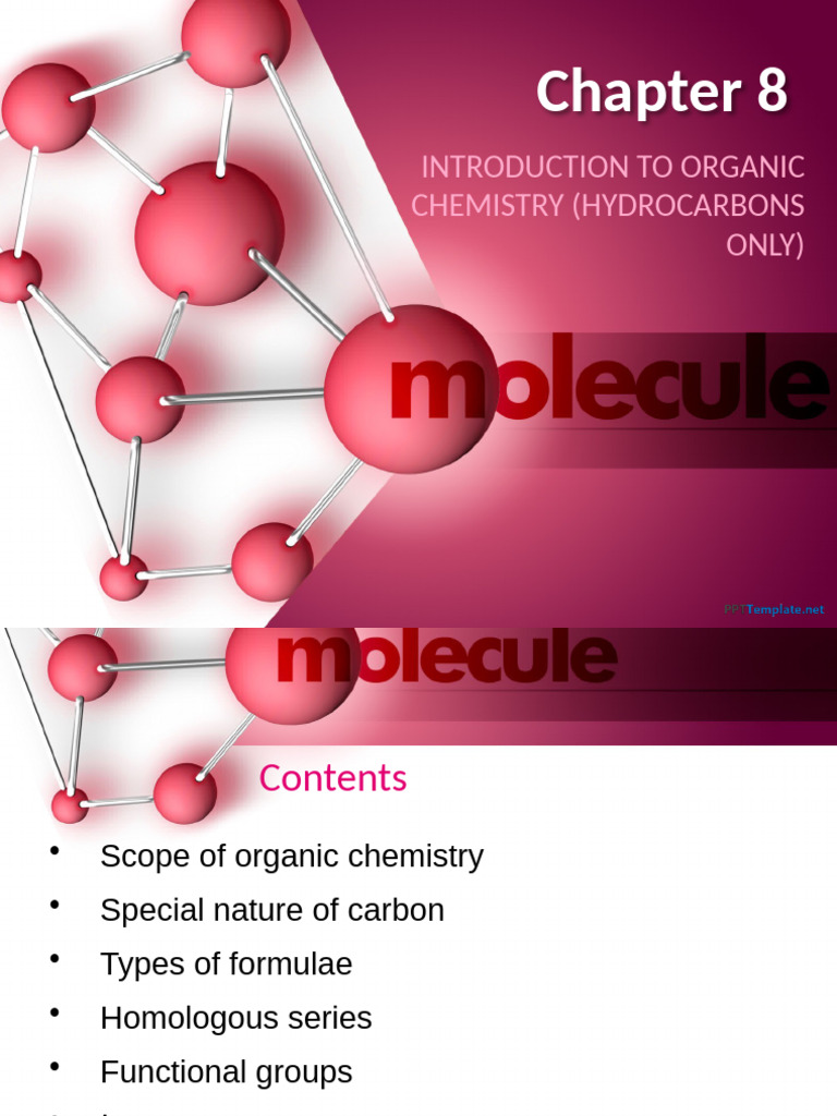 Chapter 8 Introduction To Organic Chemistry (Hydrocarbon Only) | PDF ...