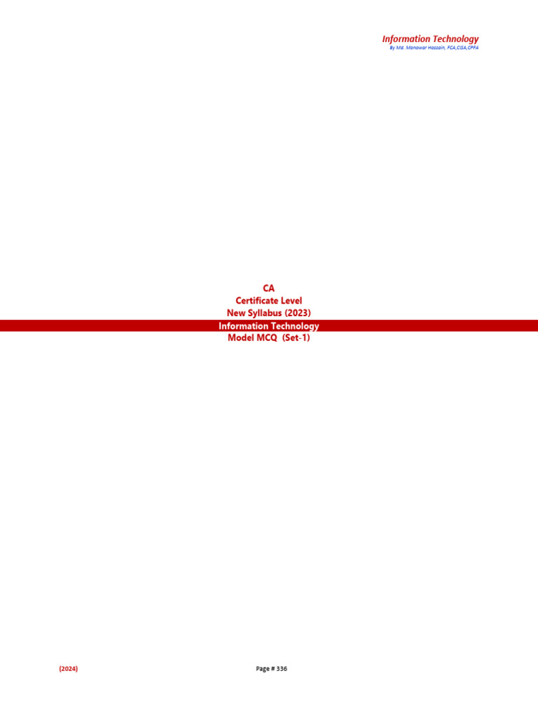 Information Techonology-MCQ-3 | PDF | Integrated Circuit | Central ...