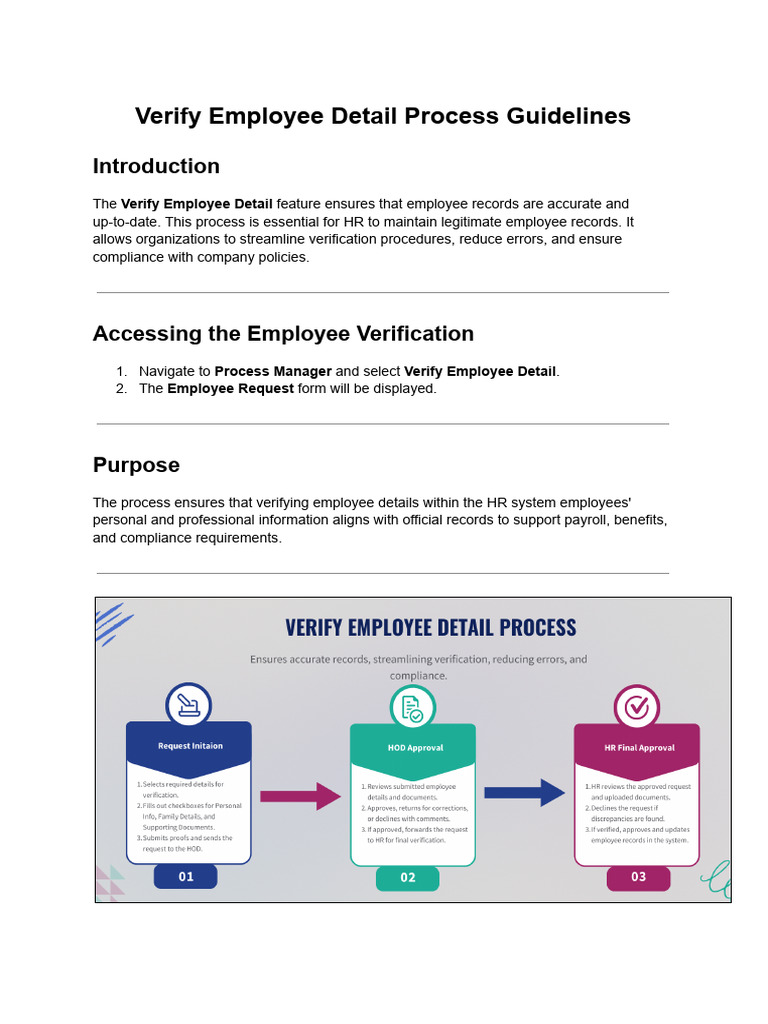 Guidelines Verify Employee Details | PDF | Academic Degree