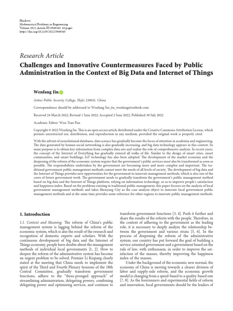 Challenges and Innovative Countermeasures Faced by | PDF | Big Data ...