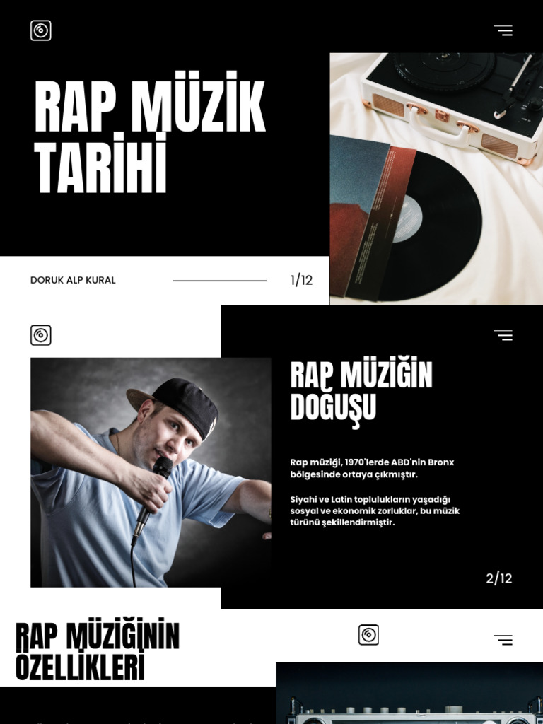 Doruk Alp Kural 11-D Rap Müzik Tarihi 2 | PDF