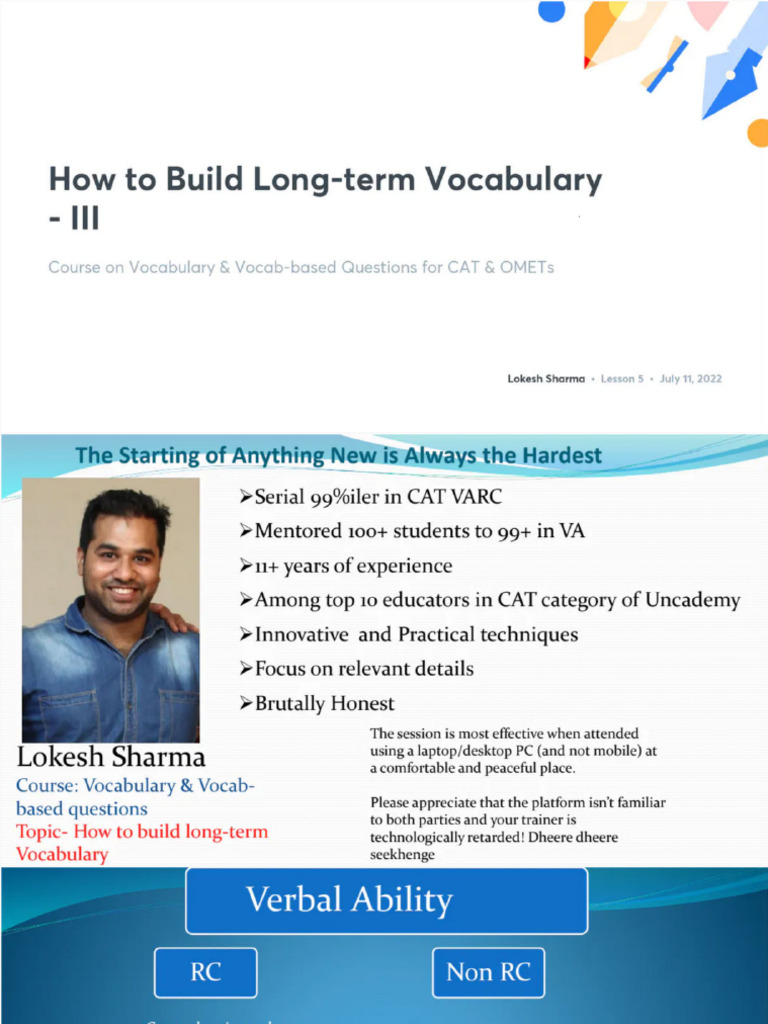 How To Build Longterm Vocabulary III With Anno | PDF