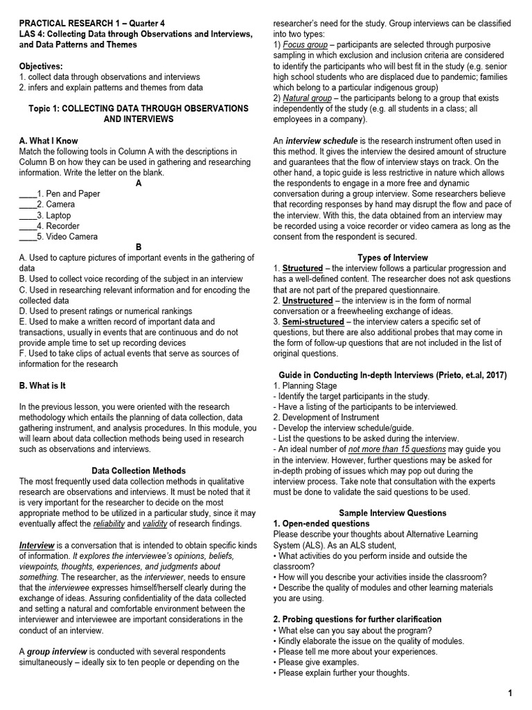 Data Gathering and Analysis in QR | PDF | Qualitative Research | Data