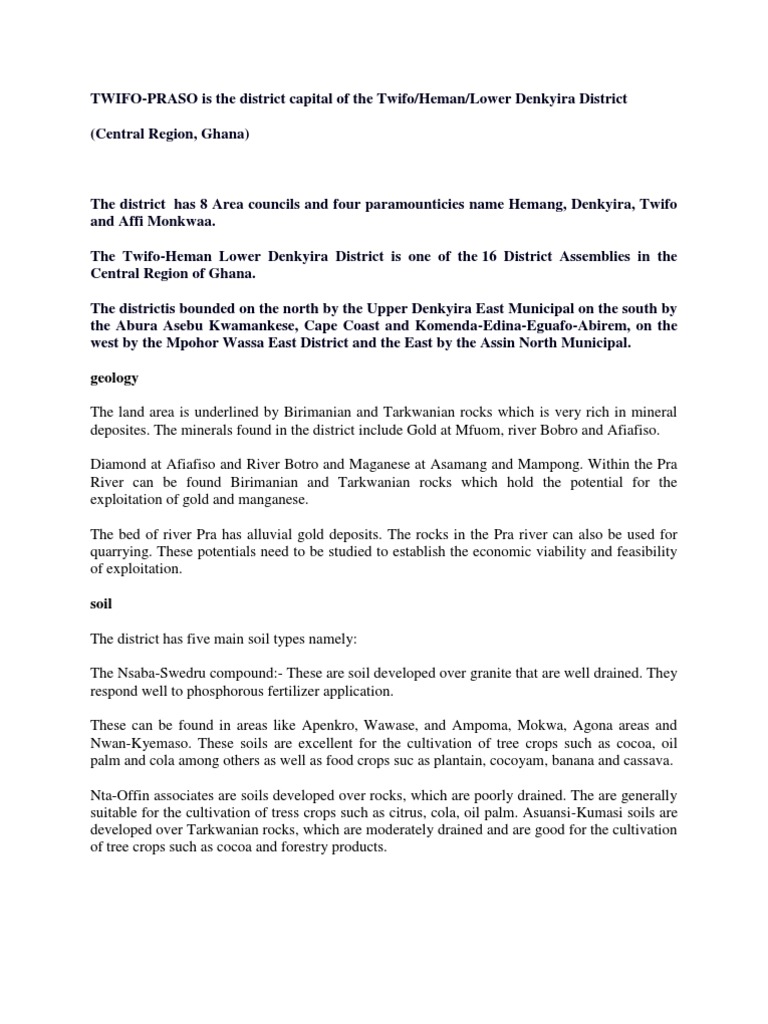 Twifo Gold Introduction | PDF | Natural Materials | Agronomy