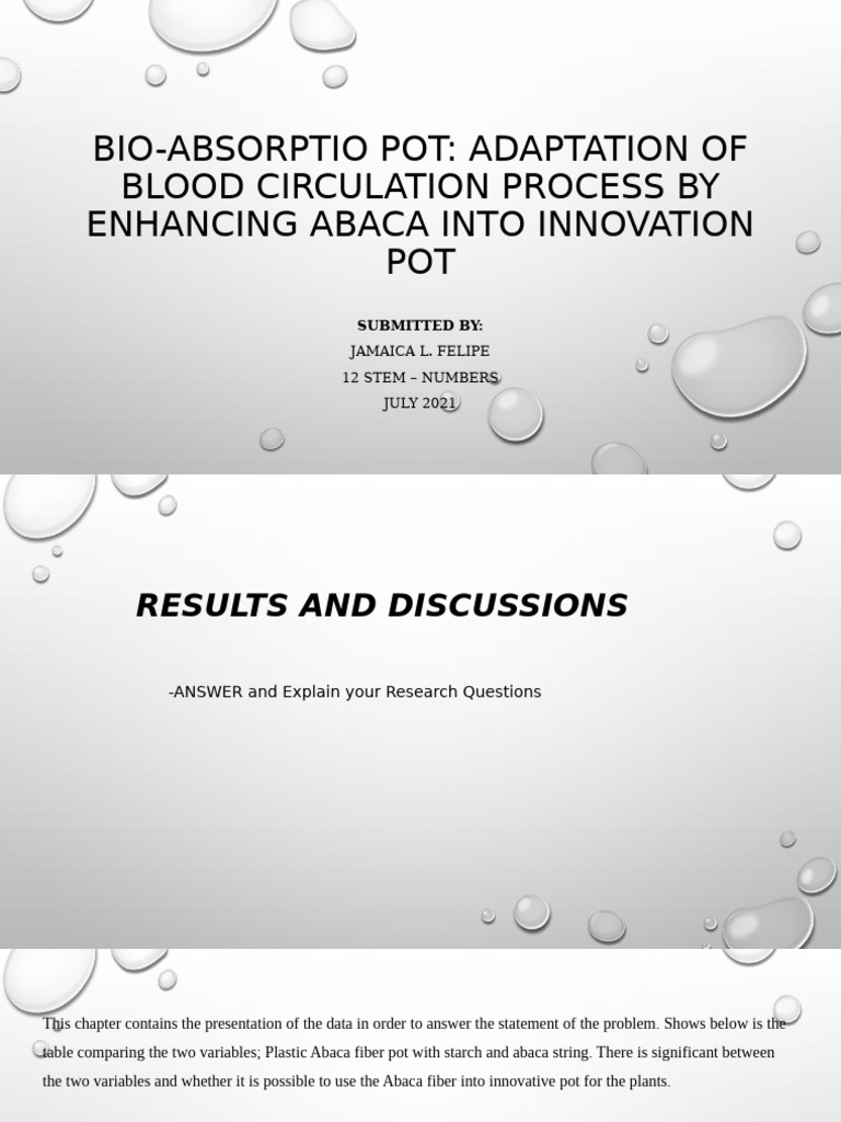 Reesult and Discussion PPT SAMPLE | PDF | Soil | Agriculture