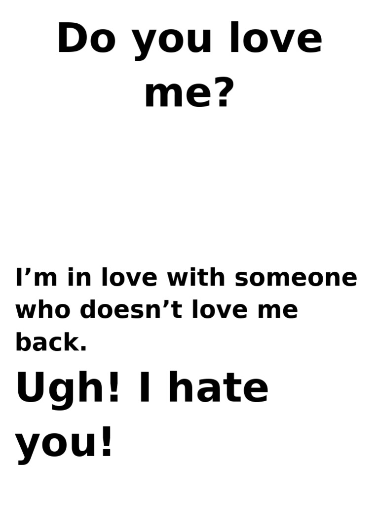 Do You Love Me | PDF