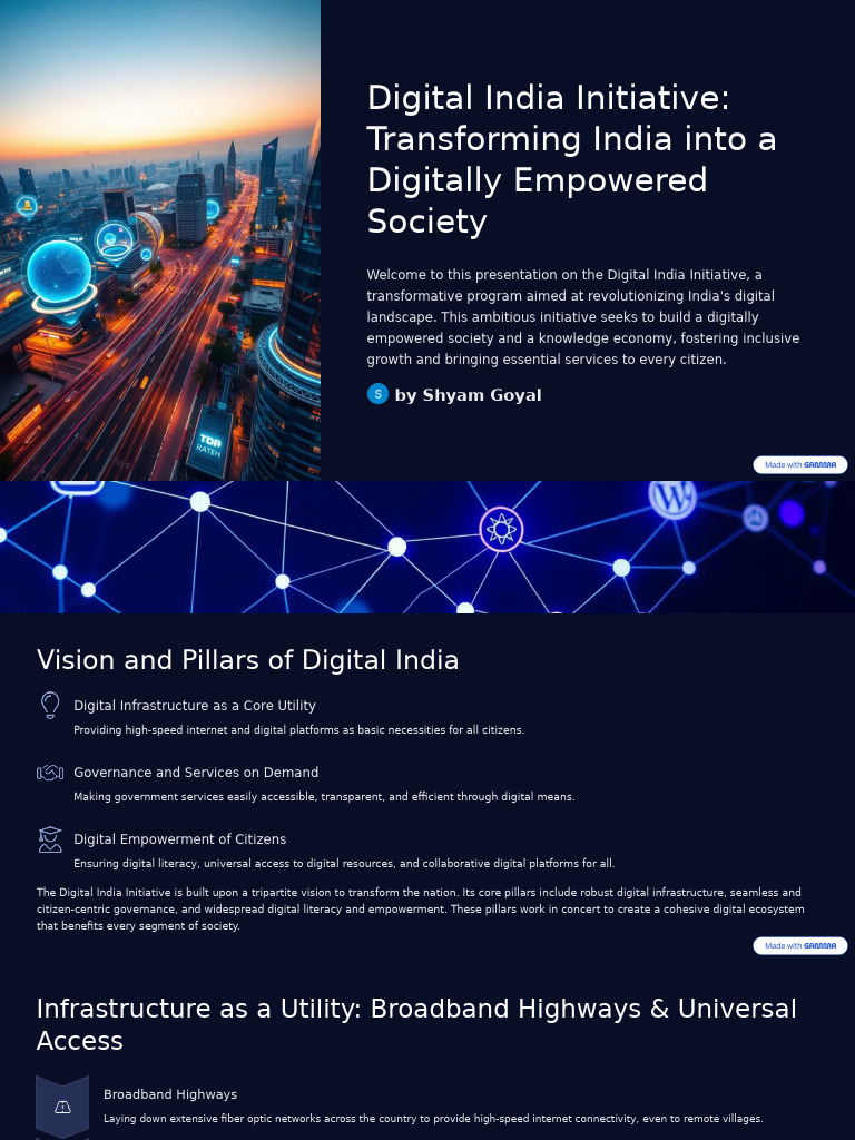 Digital India Initiative Transforming India Into A Digitally Empowered ...