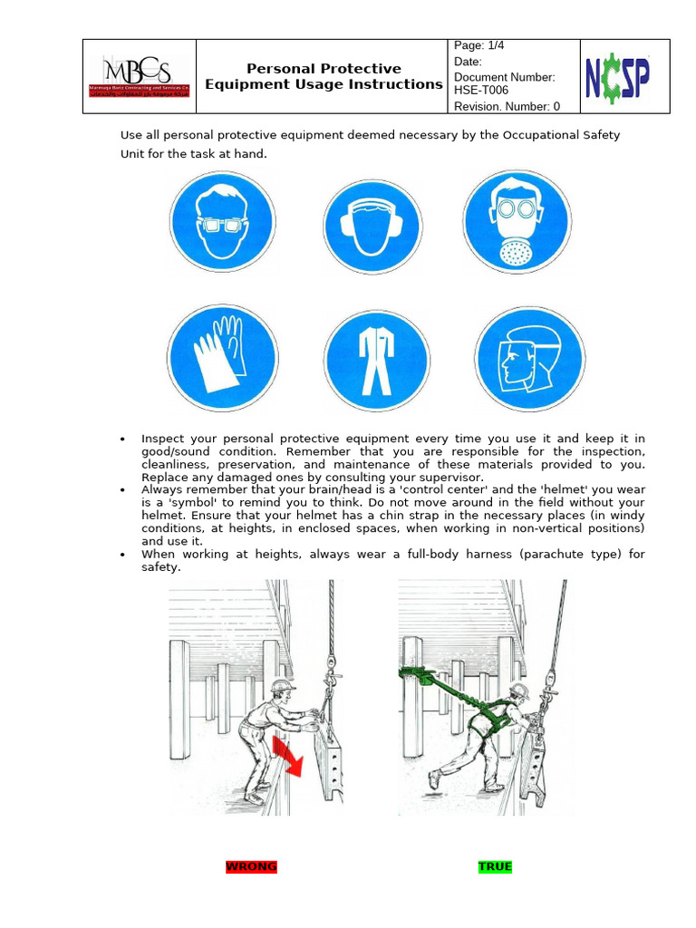 Personal Protective Equipment Guidelines | PDF | Personal Protective ...