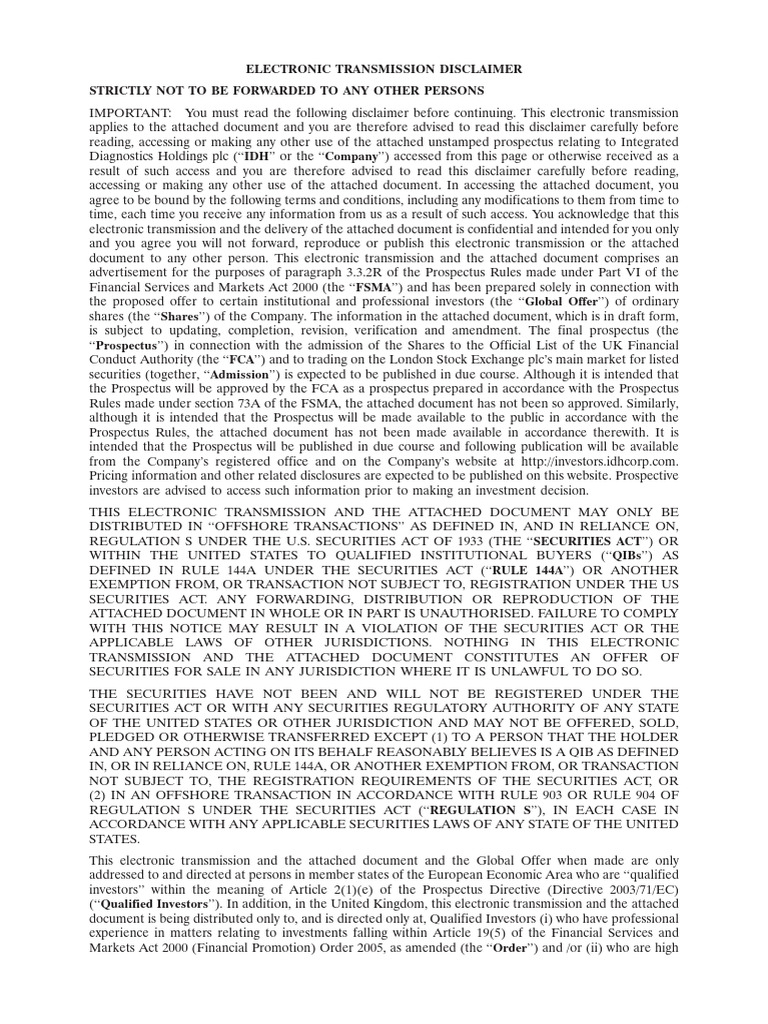 Final Prospectus | PDF | Securities Act Of 1933 | Securities (Finance)