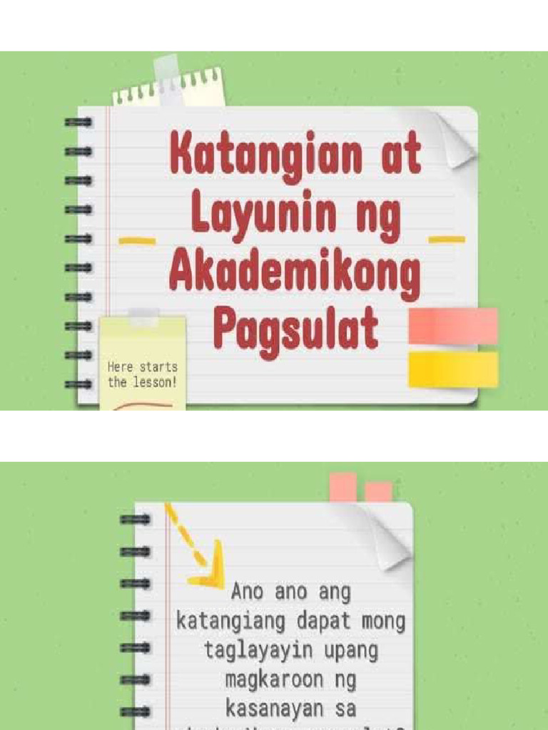 1 June 23-27, 2025 YES Katangian NG Akademikong Pagsulat | PDF