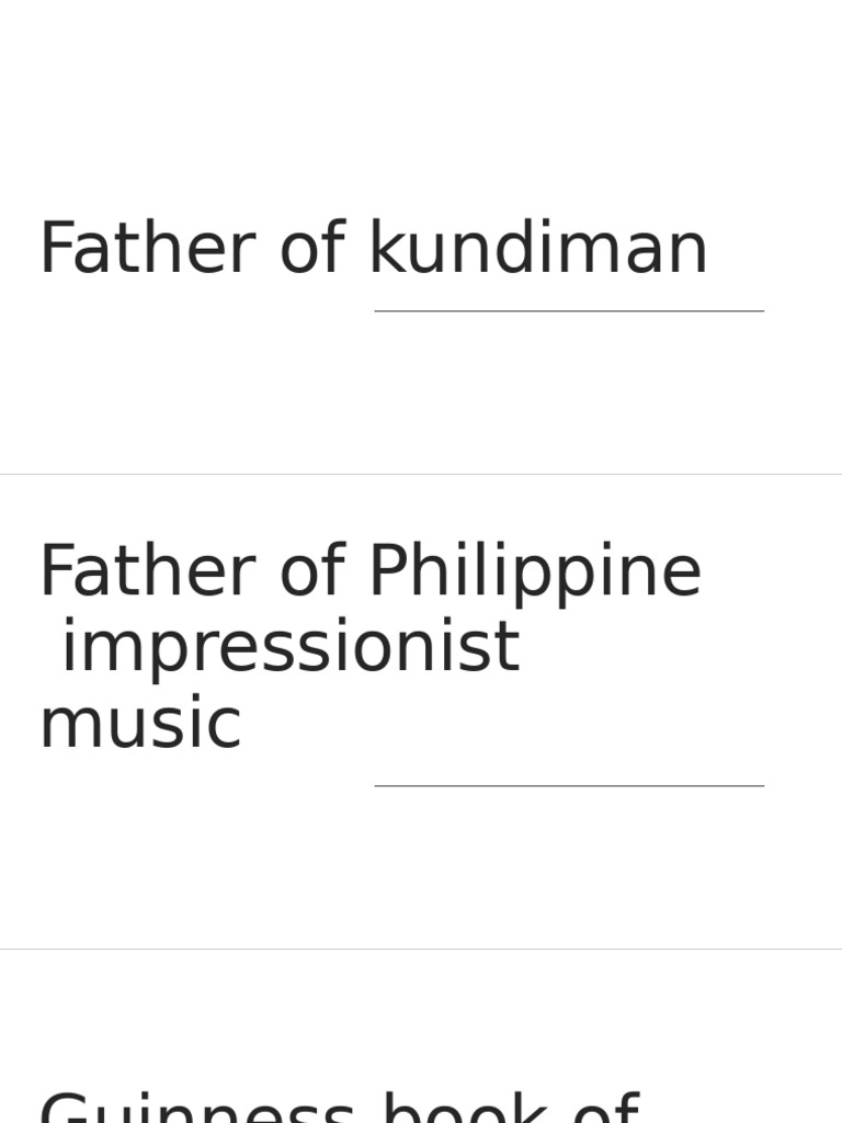 Father of Kundiman | PDF