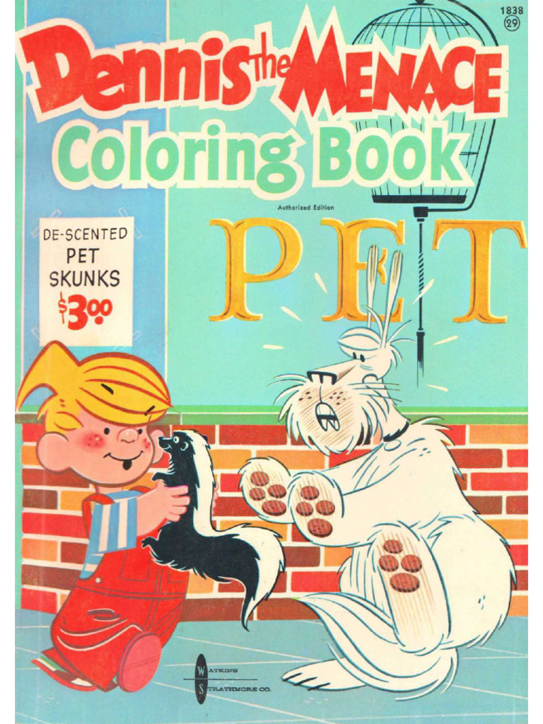 Dennis 1962 Coloring Book | PDF