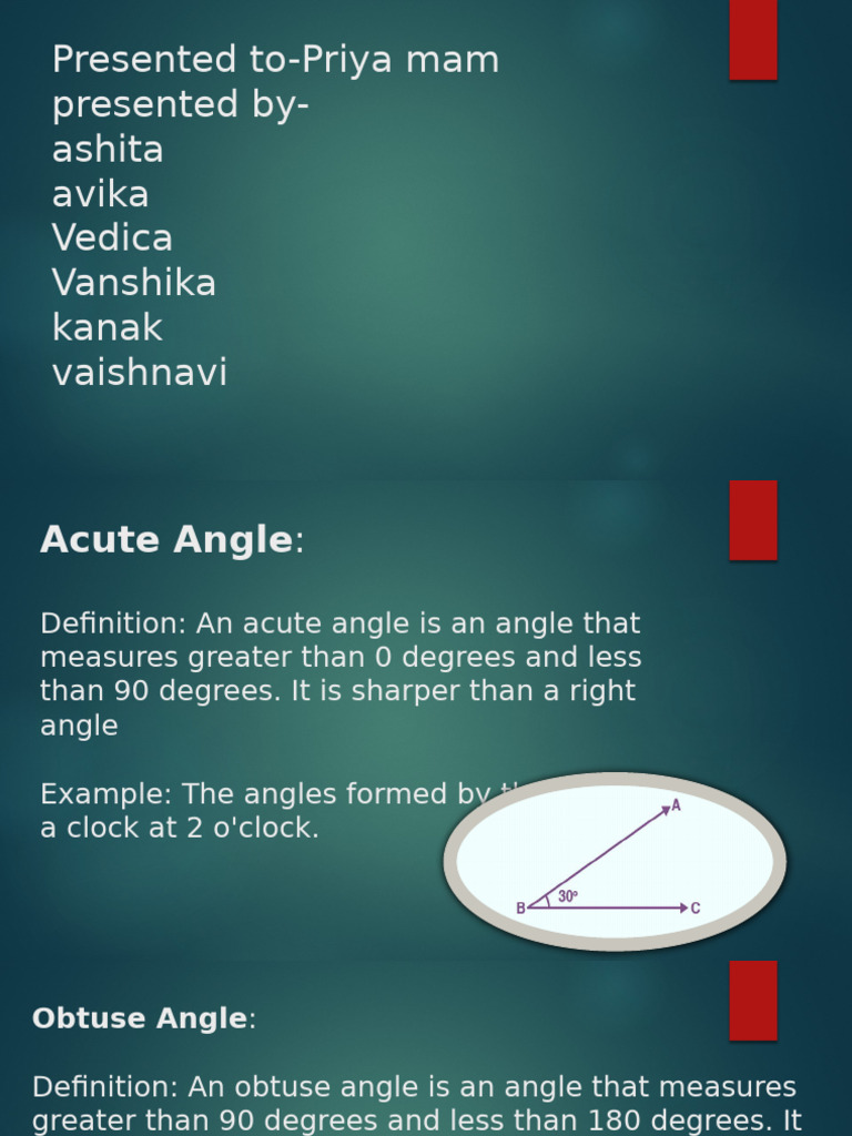 Types of Clock Angles Explained | PDF