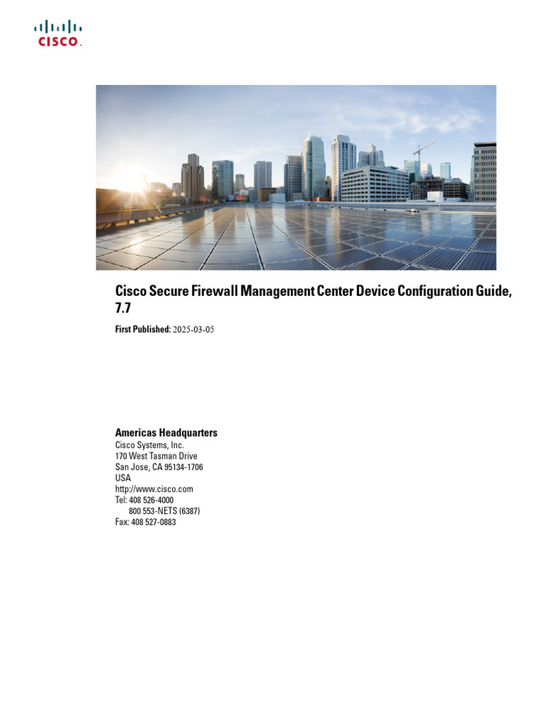CISCO FMC Management Center Device Config 77 | PDF | Computer Cluster ...