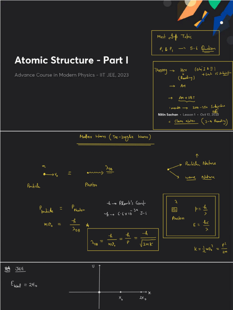 Atomic Structure Part I With Anno | PDF