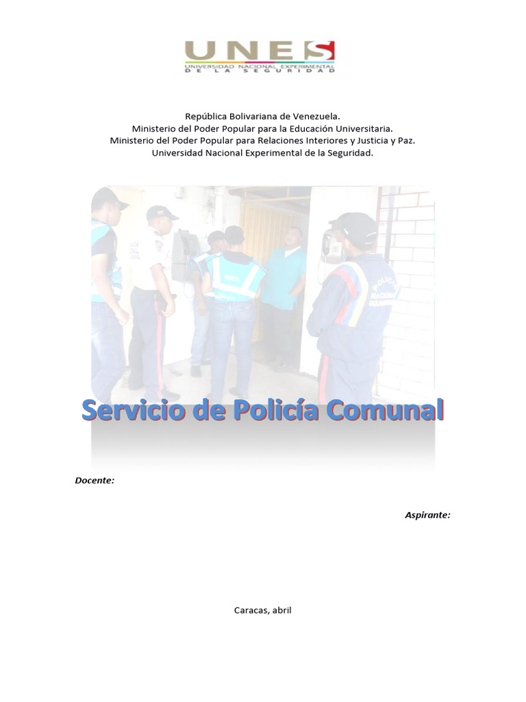 Eficiencia del Servicio de Policía Comunal | PDF | Policía ...