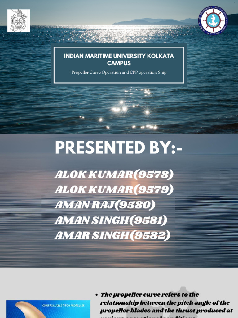 Group G (Propeller Curve Operation and CPP Operation of Ship | PDF | Propeller | Ships