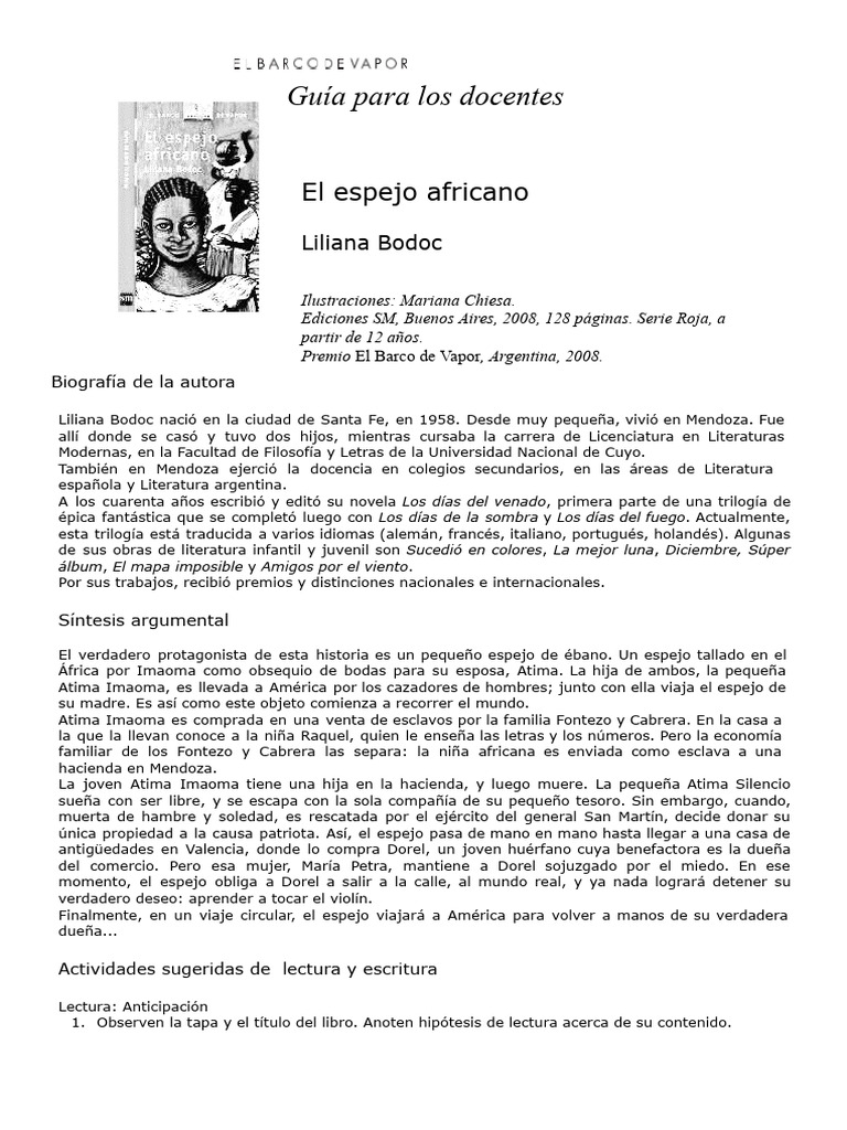 El Espejo Africano GUIA | PDF