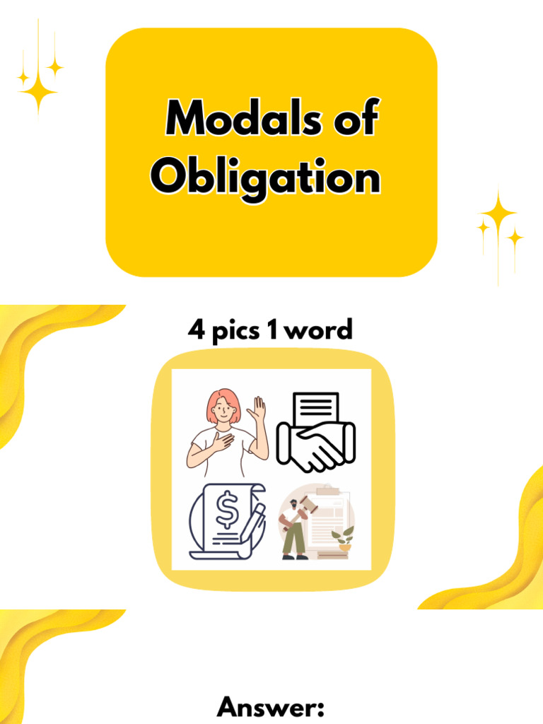 Understanding Modals of Obligation | PDF