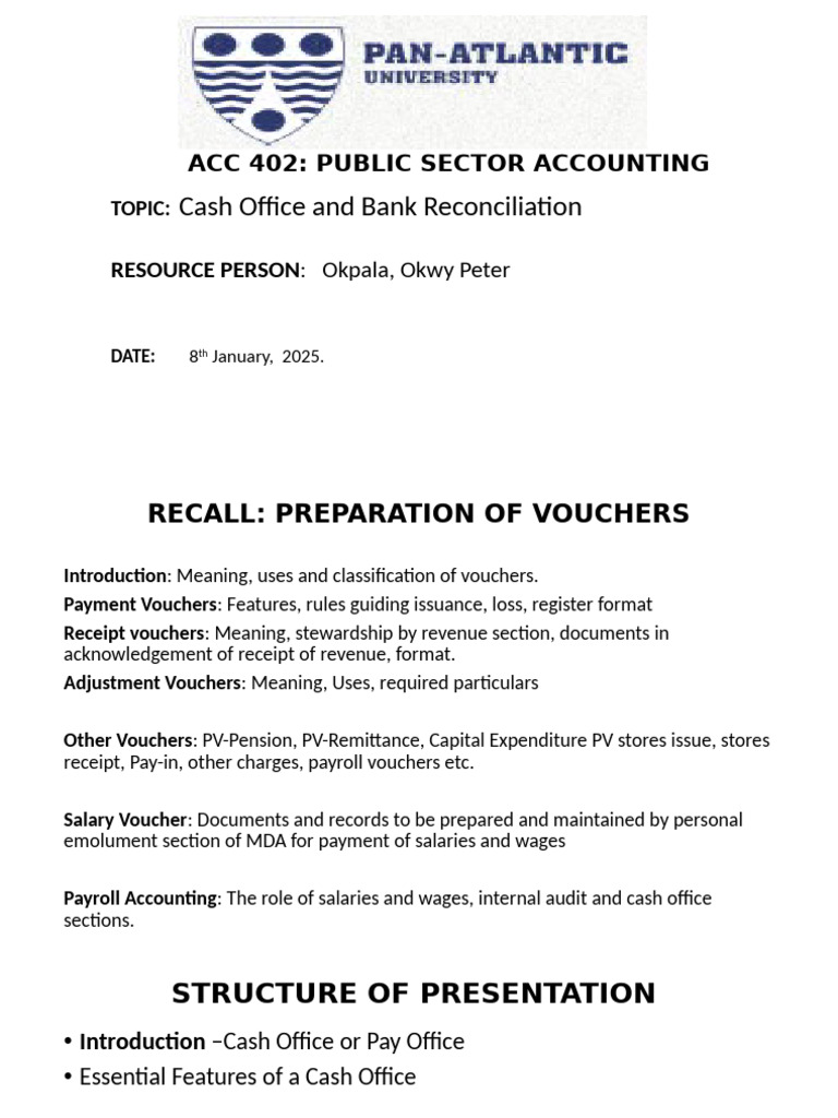 ACC 402 Cash Office and Bank Reconciliation | PDF | Banks | Cheque