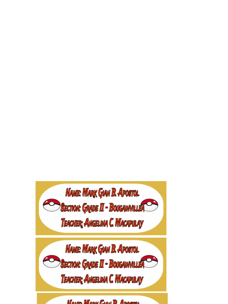 Notebook Label - Docx Rayge | PDF