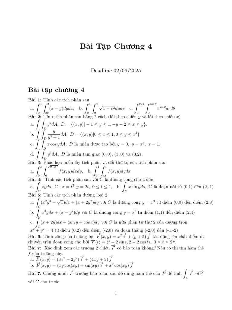 Bai Tap Chuong 4 | PDF