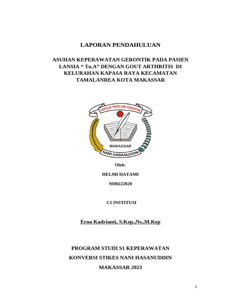 Askep Gerontik Helmi | PDF