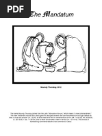 B.1.2012.4.5. Holy Thursday Holy Week Washing Feet Eucharist | PDF