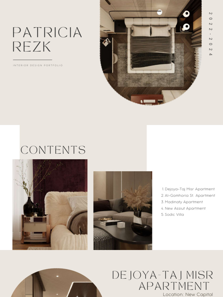 Patricia S. Rezk Interior Design Portfolio | PDF
