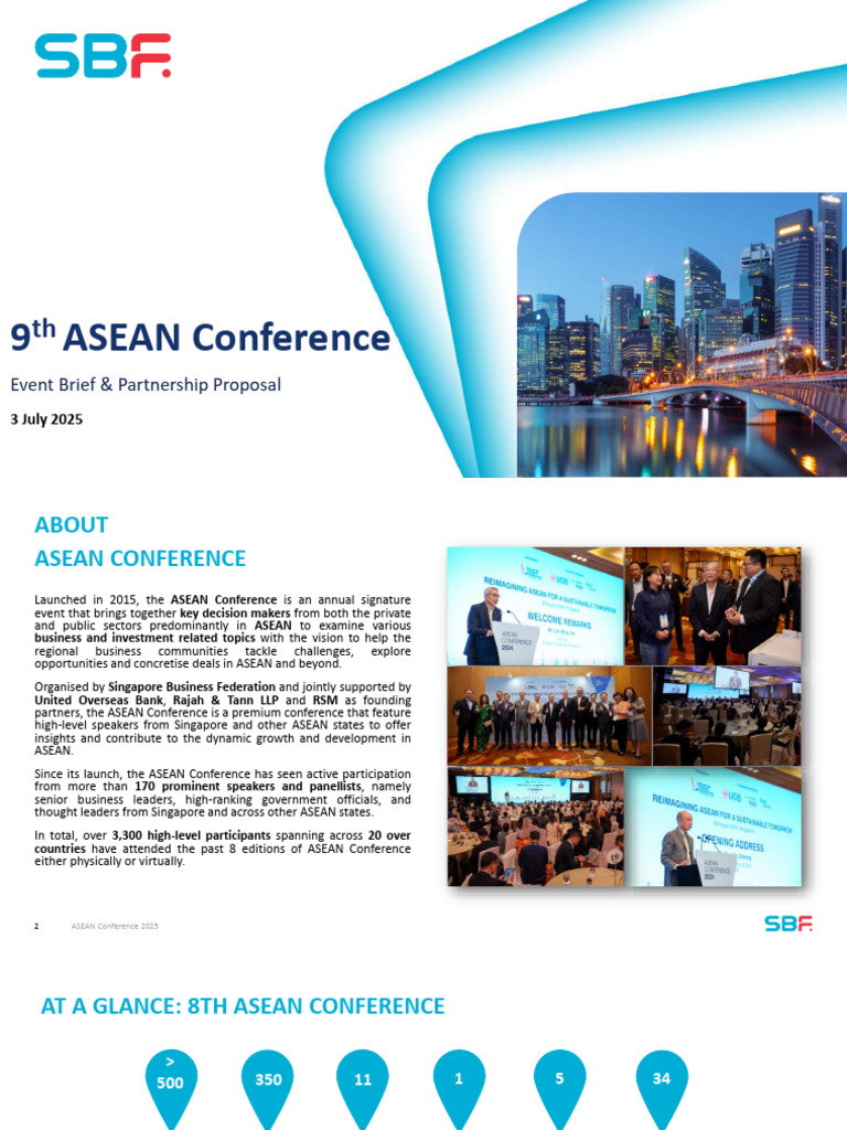 ASEAN Conference 2025 - Event Brief & Proposal - As of 28042025 | PDF ...