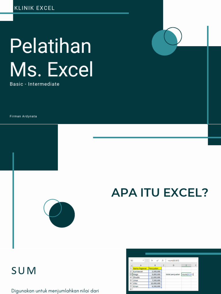 Materi Excel - Basic To Intermediate | PDF