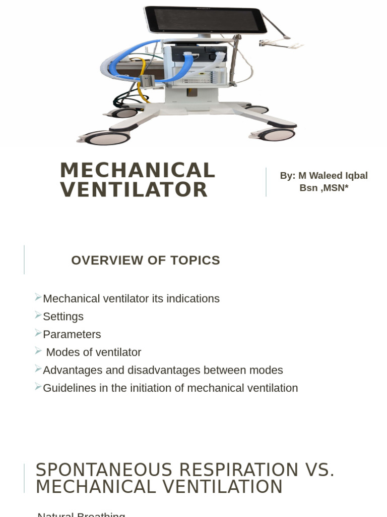 Mechanical Ventilator | PDF | Breathing | Exhalation