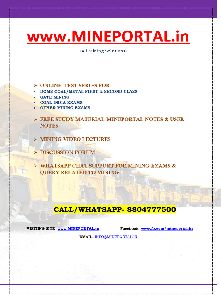 BPSC MDO Mining-2021 Exam Paper | PDF