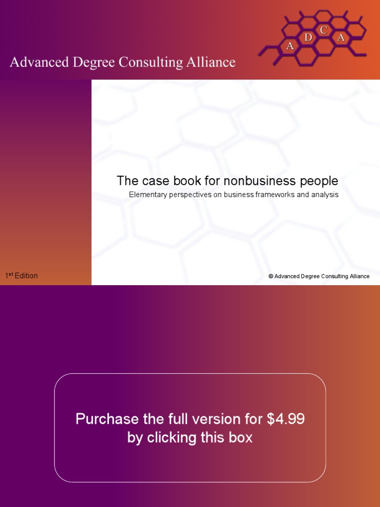 ADCA Case Book 2012 Preview | PDF | Value Chain | Monopoly