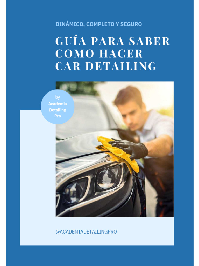 Guía Completa de Car Detailing | PDF | Aspiradora | Pintar