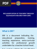 ERF Requirements Checklist Teacher IV | PDF