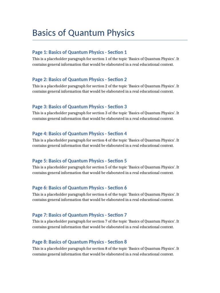 Basics of Quantum Physics | PDF