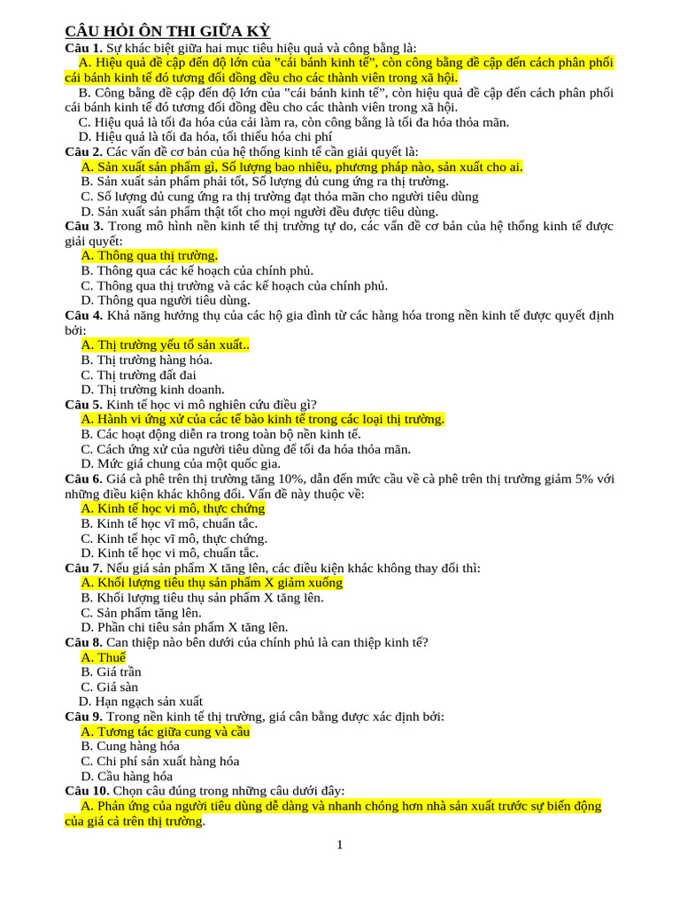 On Thi GK KTH P | PDF