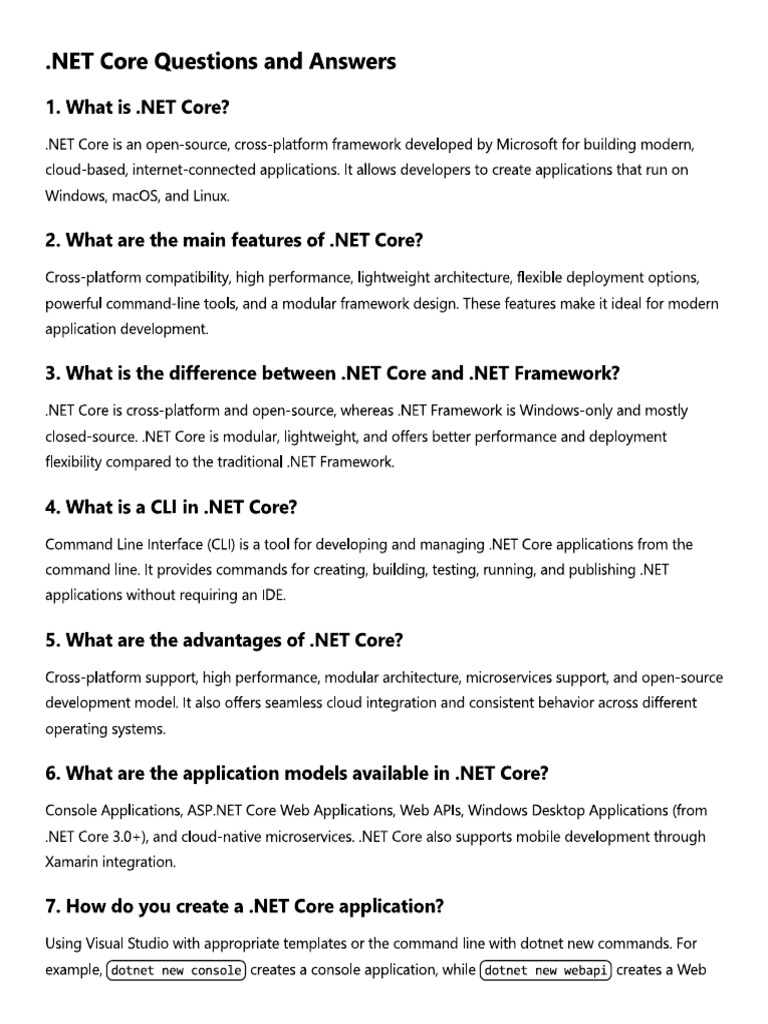 Core Questions-Answer | PDF