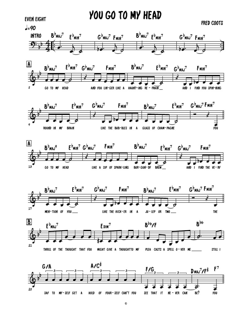 You Go To My Head1 | PDF