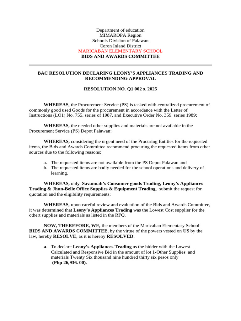 New-BAC-Reso - Award - Docx MARICABAN | PDF