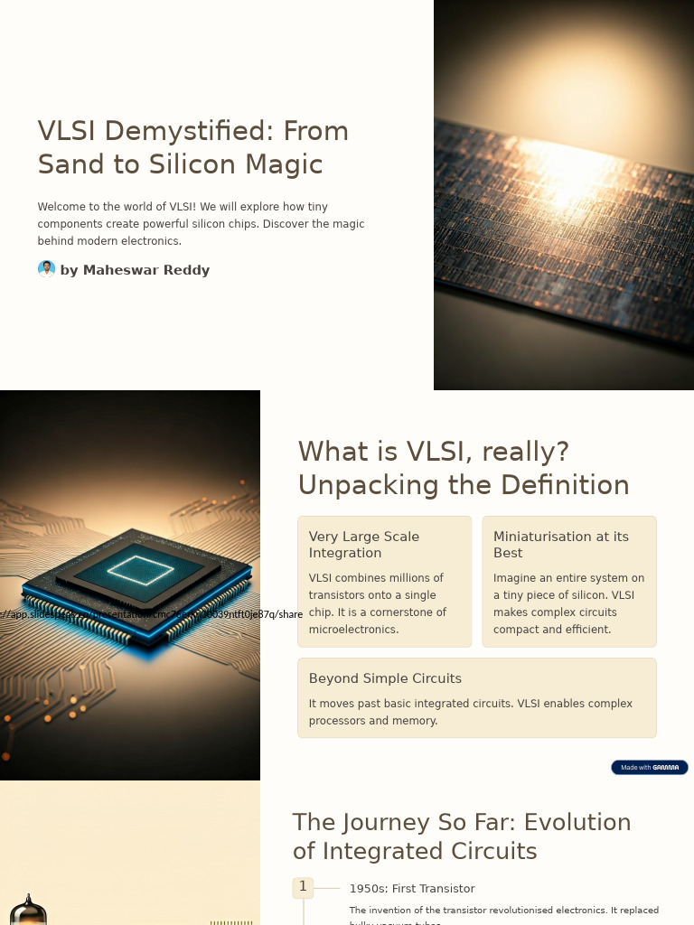 VLSI Demystified From Sand To Silicon Magic | PDF | Integrated Circuit | Very Large Scale ...