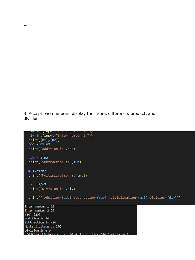Python Programs | PDF